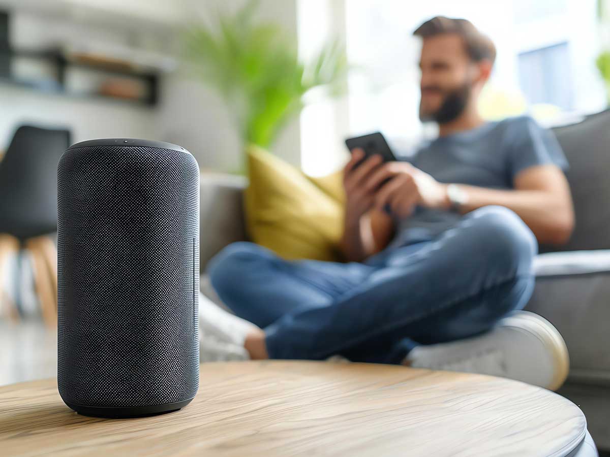 Alexa de Amazon asistente de voz en el hogar.